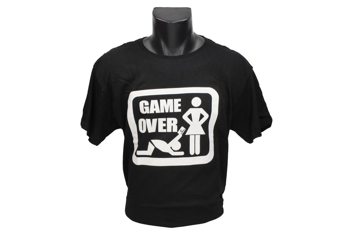 Tričko Game Over - bílý nápis za 79 Kč Skladem