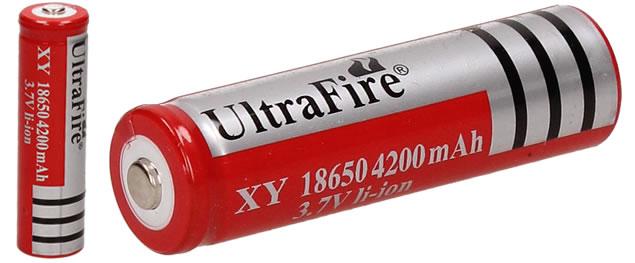 Dobíjecí baterie Ultra Fire 4200mAh 3.7V za 59 Kč Skladem